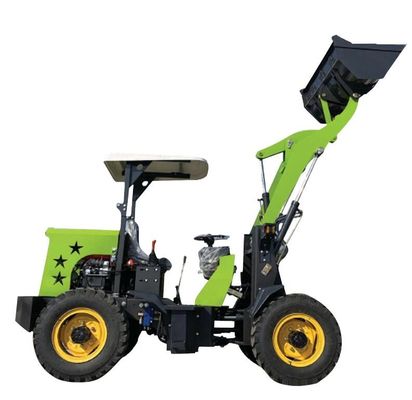 18KW Electric Mini Wheel Loader Standard With Forklift Operator Console ...