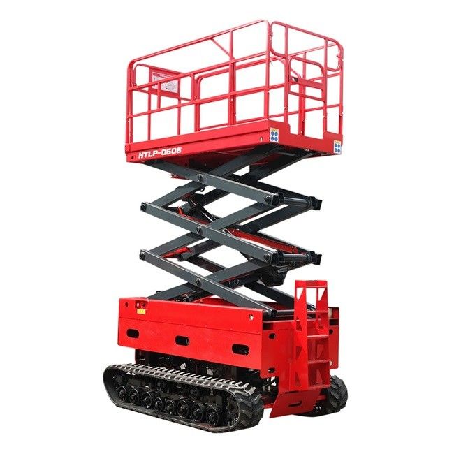 High Strength Crawler Type Warehouse Scissor Lift 6m All Terrain ...