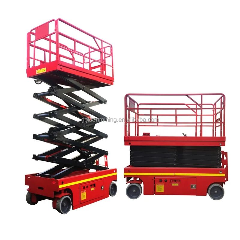 300Kg 1T 2T Capacity Lifting Work Platform Rough Terrain Scissor Lift