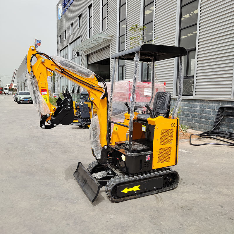 1500kg Vehicle Weight Mini Crawler Excavator 375mm Platform Clearance ...