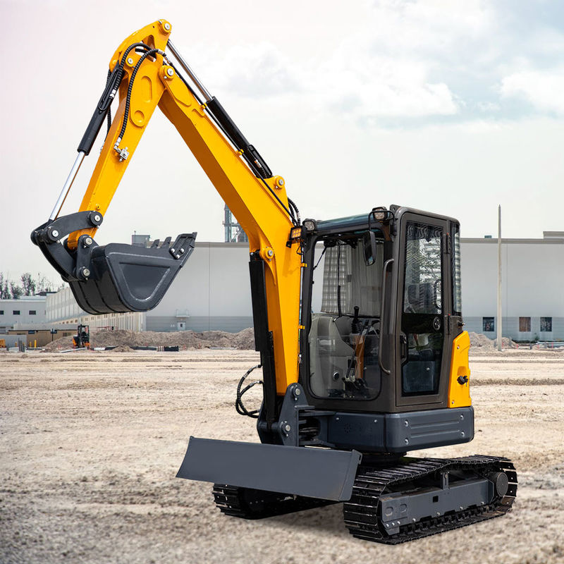 Truly Tailless 3500kg Hydraulic Excavator 30.4KN Bucket Digging Force ...