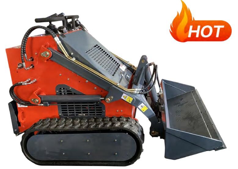 Full Hydraulic Wheeled Skid Steer Loader Diesel Gasoline Mini Crawler ...