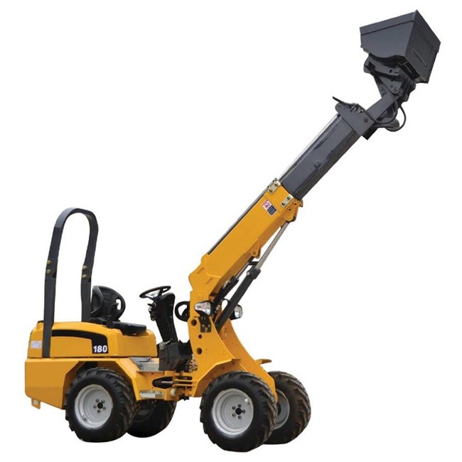 1180mm Max Shovel Width Articulated Small Wheel Loader 872mm Track Base