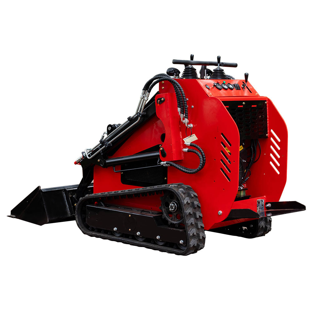 Compact HTHY382T Mini Skid Steer Loader 1150mm Bucket Powerful Engine