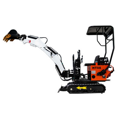 Diesel Engine 0.8ton Hightop Mini Excavator Customized Color Red Yellow ...