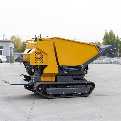 Automatic Lift 1000kg Compact Crawler Dumper , Farming Small Tracked ...