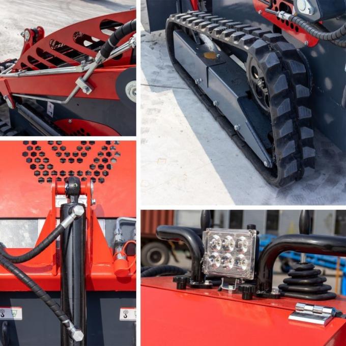 600kg Mini Skid Steer Loader with 2200mm Discharge